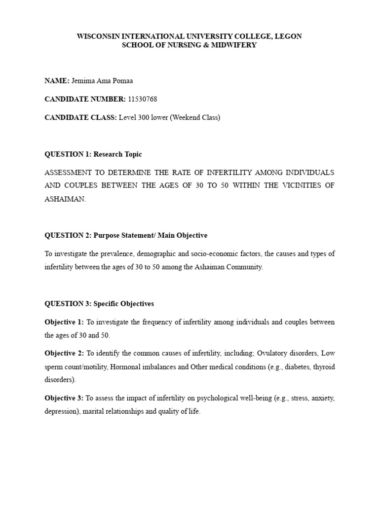 Jemima Ama Pomaa Research Assignment | PDF