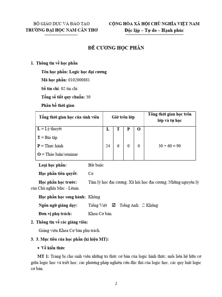 07 Logic Hoc Dai Cuong | PDF