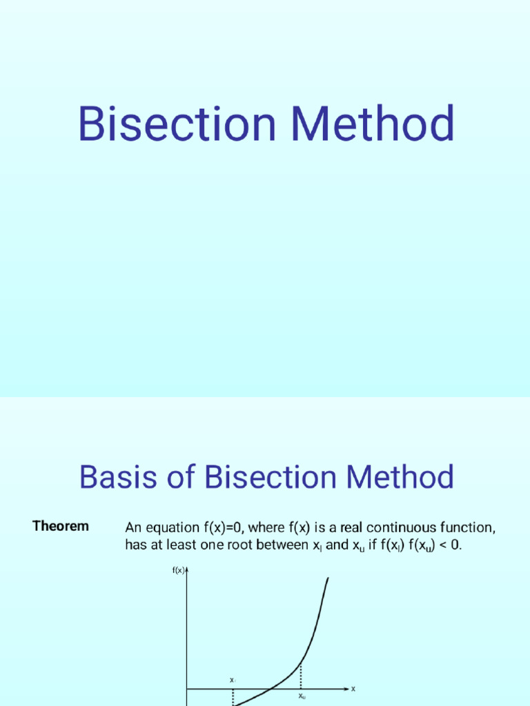 Bisection Method - Phoenix | PDF
