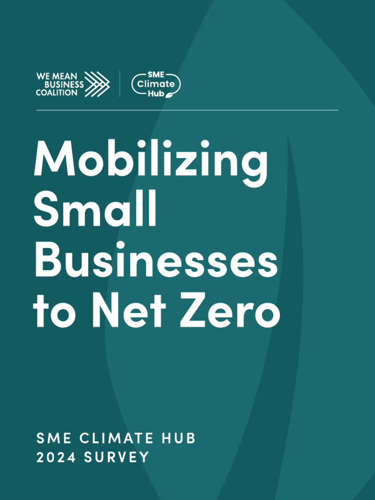 SME Climate Hub 2024 Survey Insights | PDF | Small And Medium Sized ...