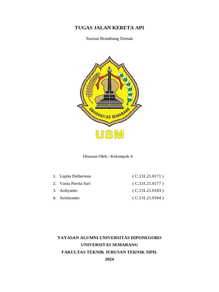 Cover Tugas Jalan Kereta Api | PDF