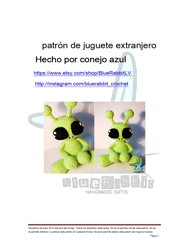 Blue Rabbit - Alien Toy - Español | PDF | Tejer