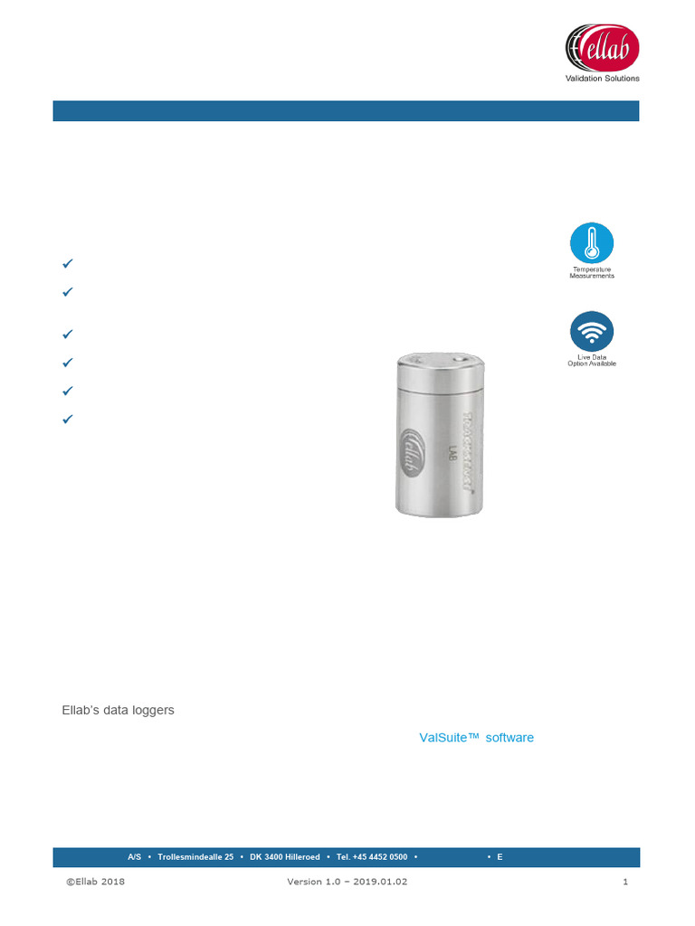 Ts Lab Internal Temperature Sensor | PDF | Temperature | Metrology