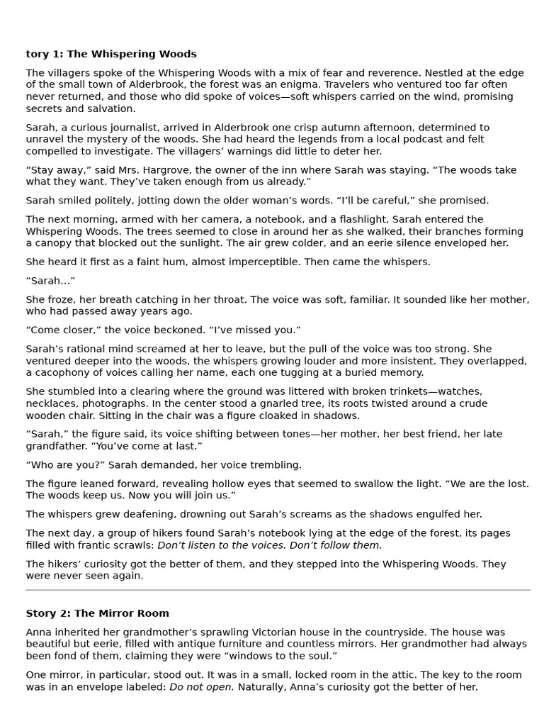 Secrets of the Whispering Woods | PDF