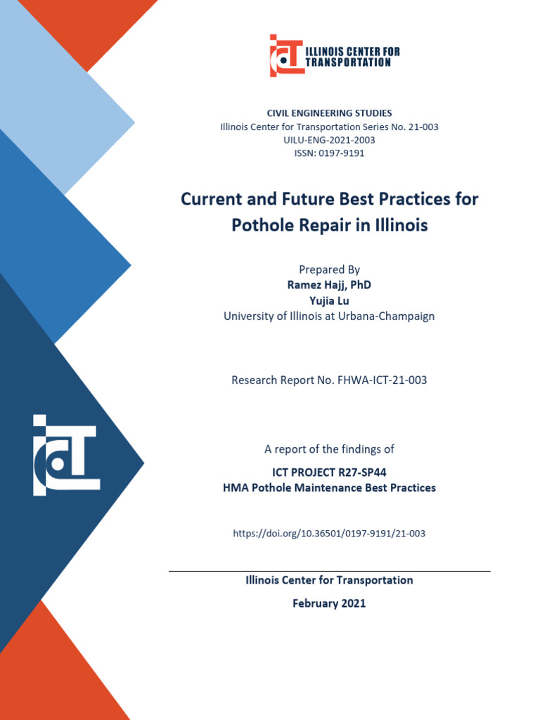 FHWA-ICT-21-003 | PDF | Road Surface | Materials
