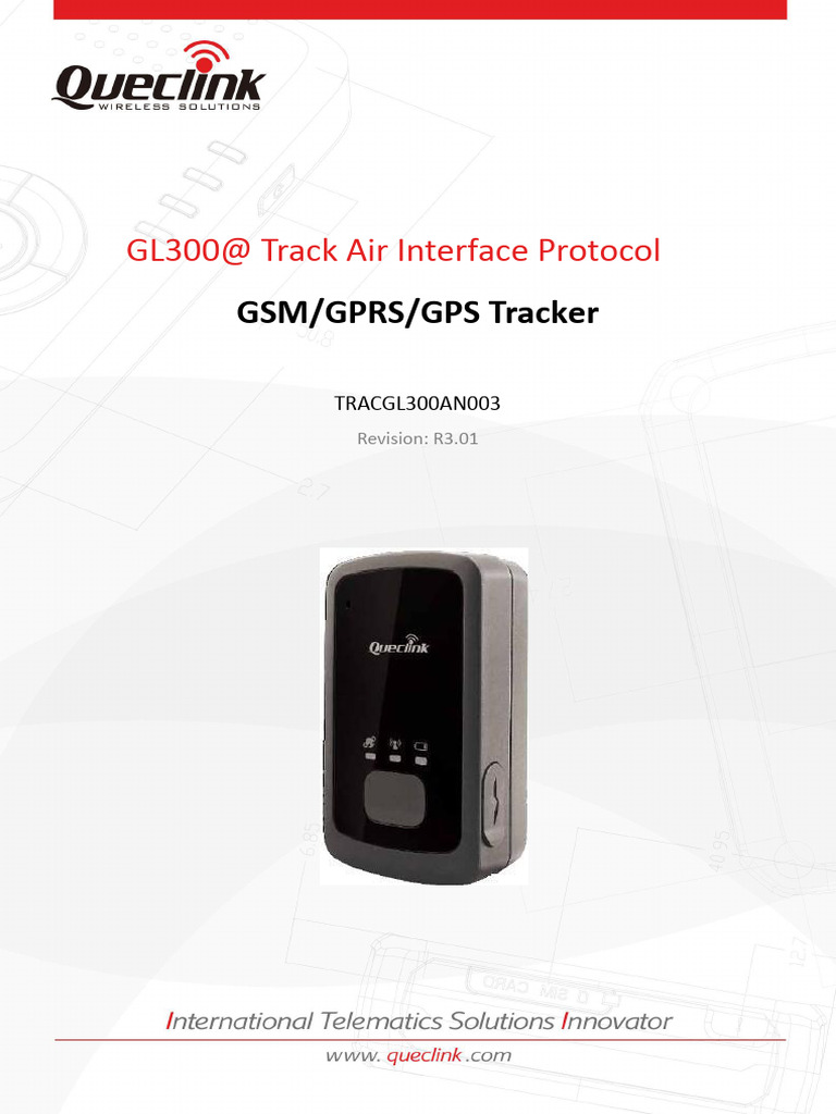 GL300 @track Air Interface Protocol R3.01 | PDF | Port (Computer ...