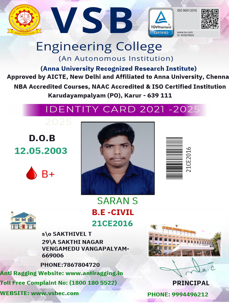 Id Card Template PDF | PDF