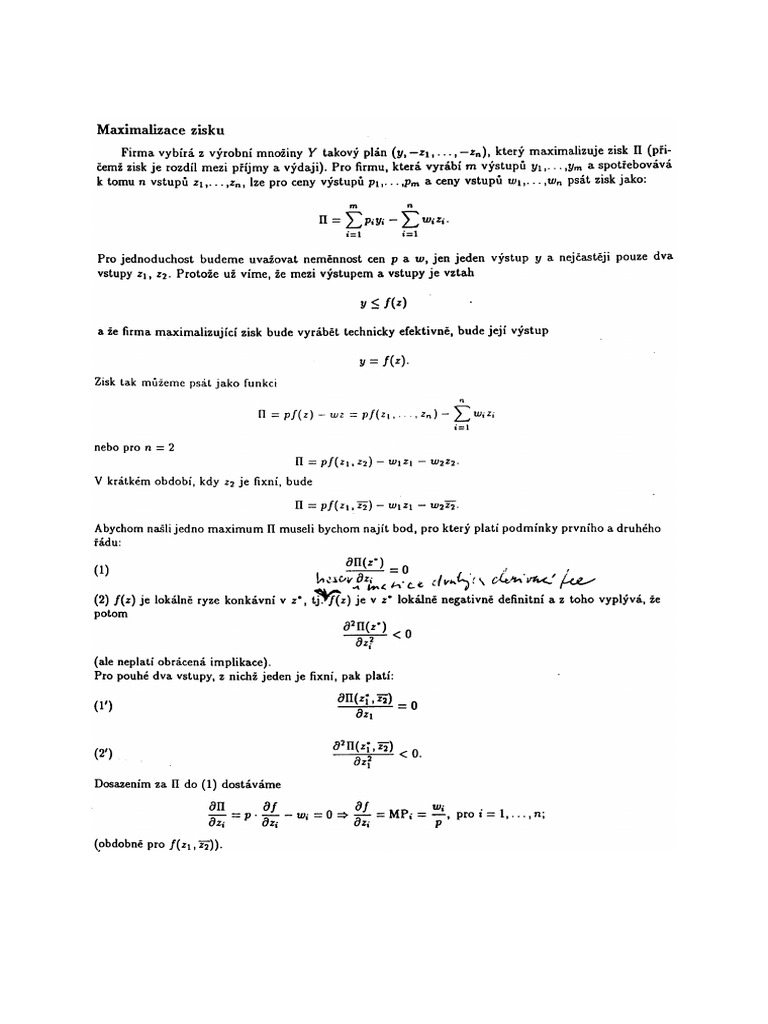 maximalizace zisku | PDF