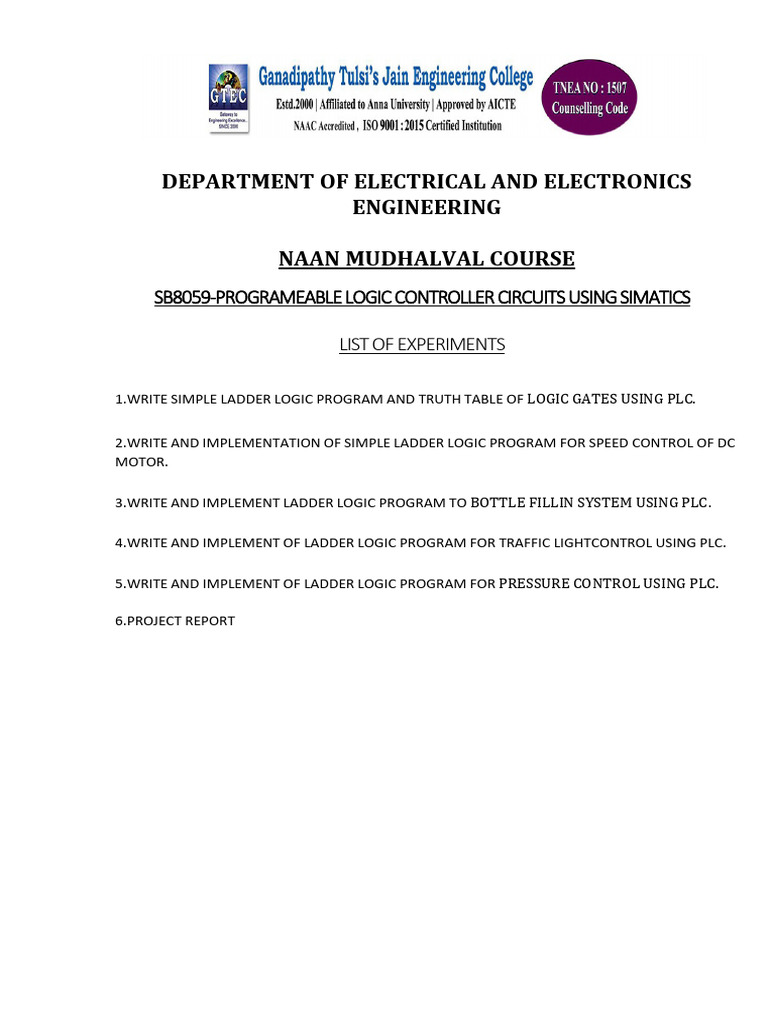 DELTA PLC Lab Exercises | PDF | Programmable Logic Controller | Logic Gate
