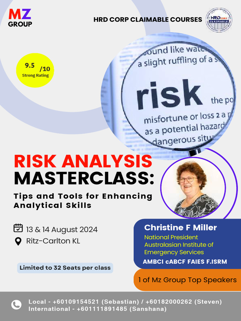 Risk Analysis Masterclass 2024 | PDF | Risk Management | Risk