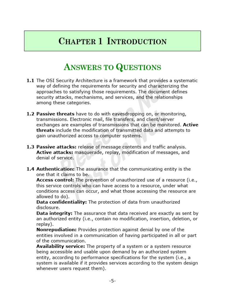 Answers To Problems For Cryptography and Network Security, 7th Edition by Stallings | PDF ...