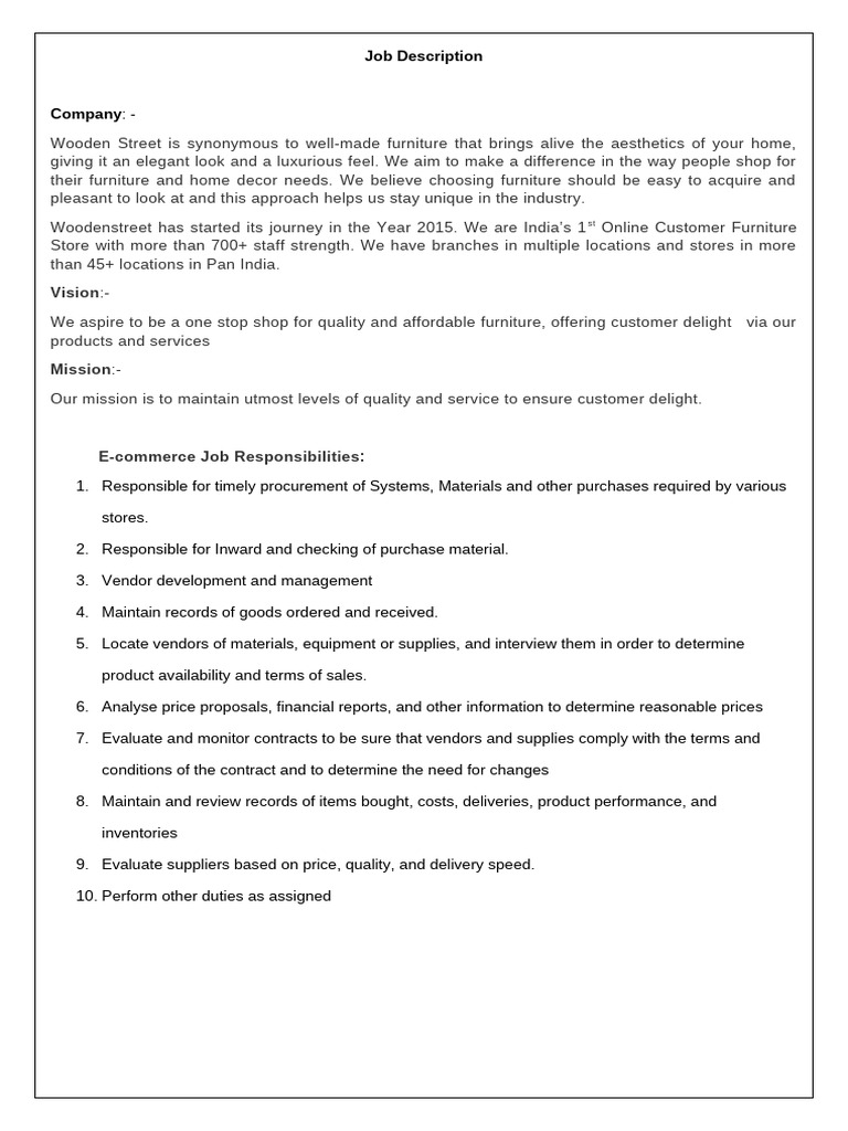 Ecommerce Executive | PDF