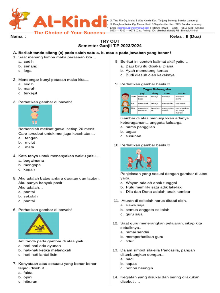 Try Out Ipas Kelas 2 | PDF