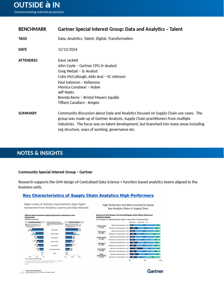 Benchmark_Data and Analytics (Gartner CSIG) (3) | PDF | Analytics ...