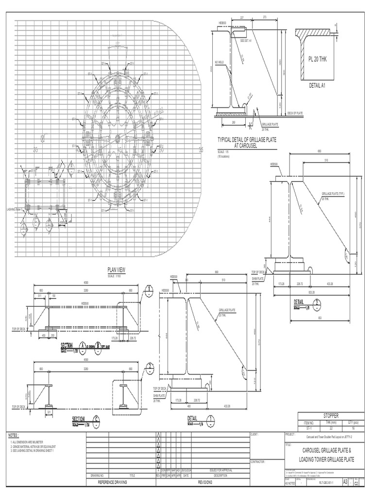 Carousel Grillage Plate Layout | PDF