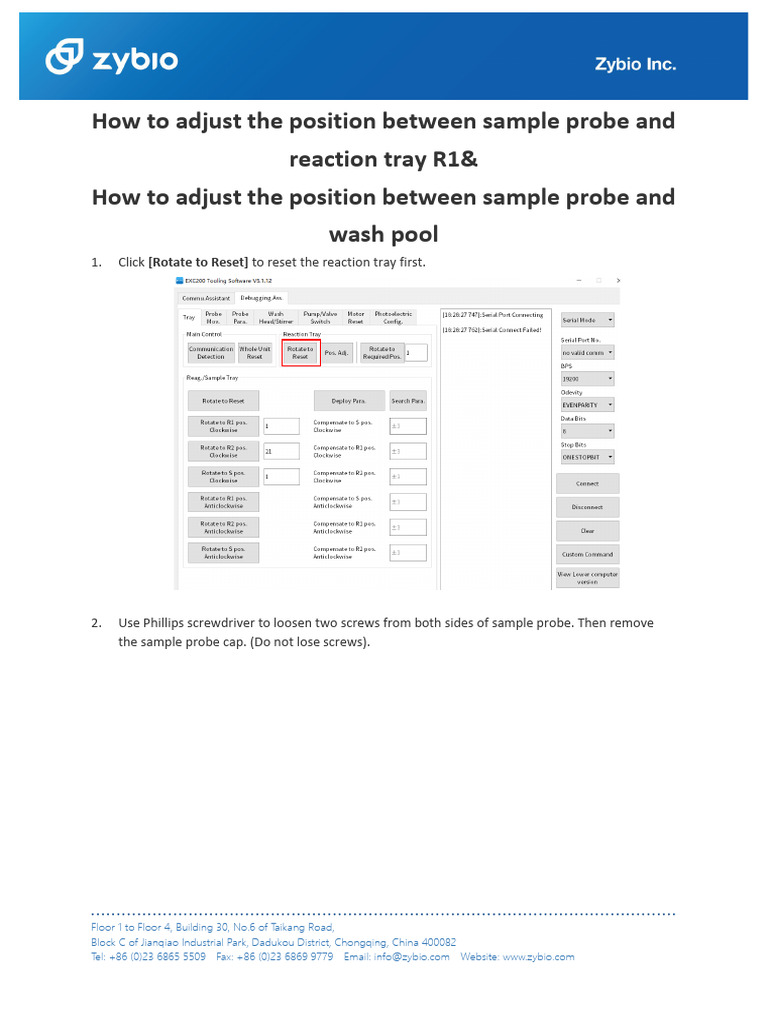 Chemistry-EXC200-Techique guide-8.How to adjust the position between ...