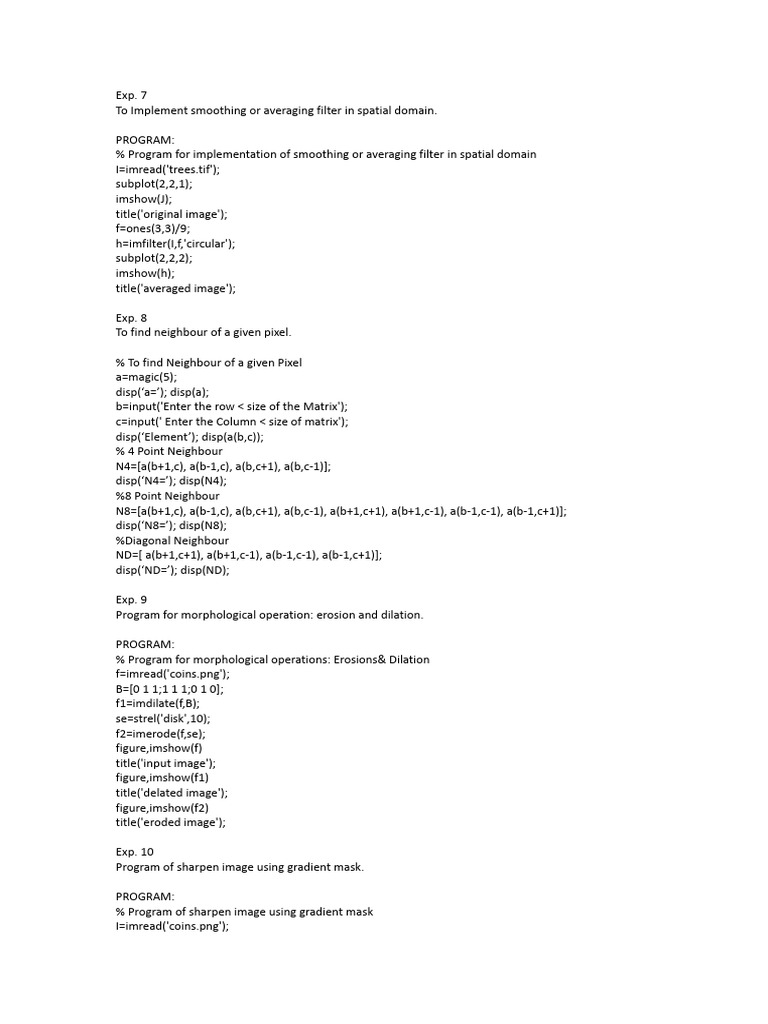 Exp 7 - Exp 11 | PDF