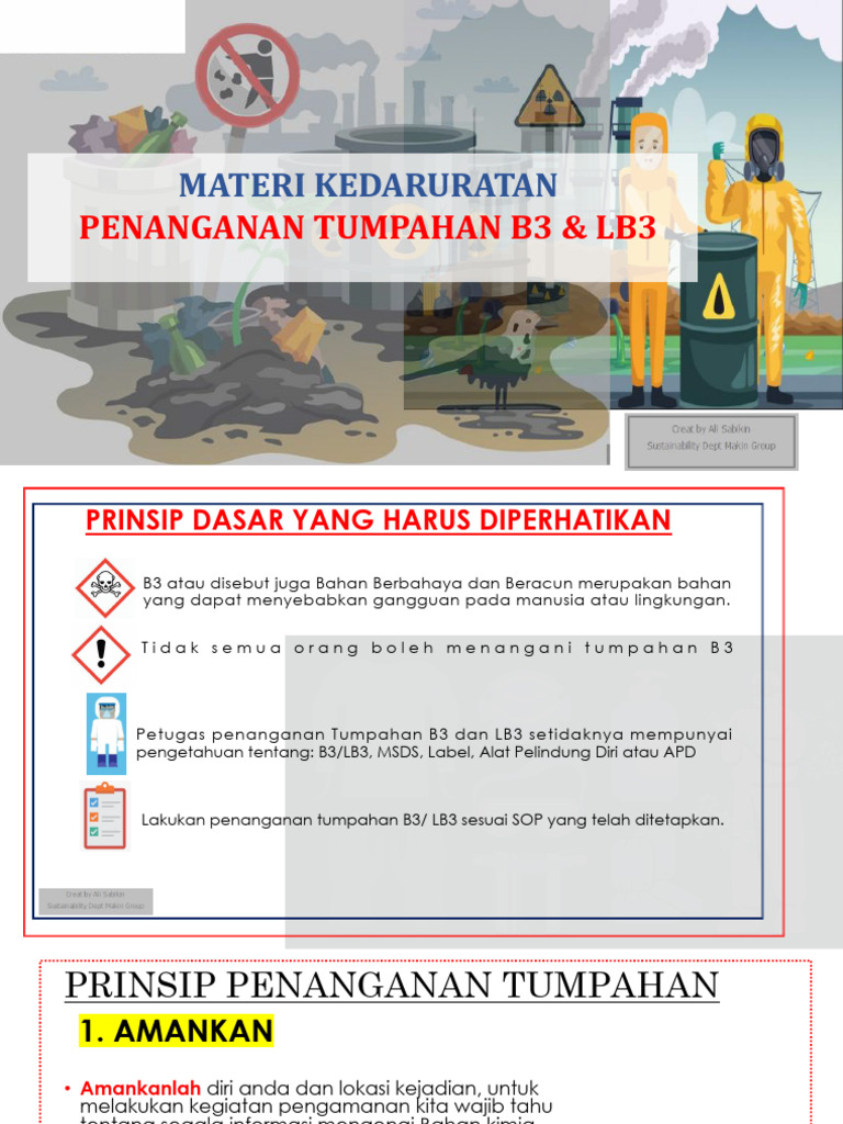 Penanganan Tumpahan B3 dan LB3 | PDF