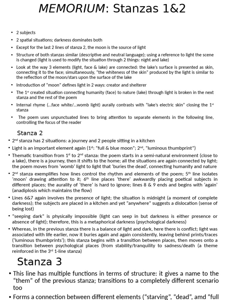 Memorium | PDF | Poetry | Memory