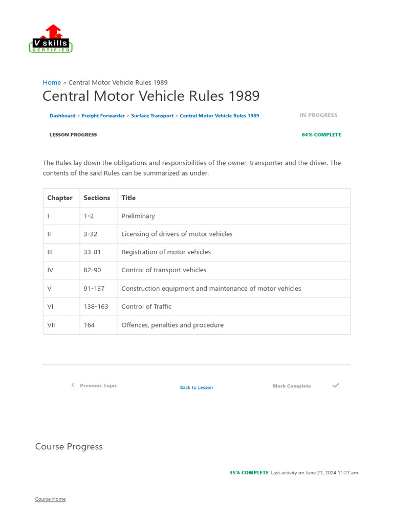 Central Motor Vehicle Rules 1989 | PDF | Transport | Vehicles