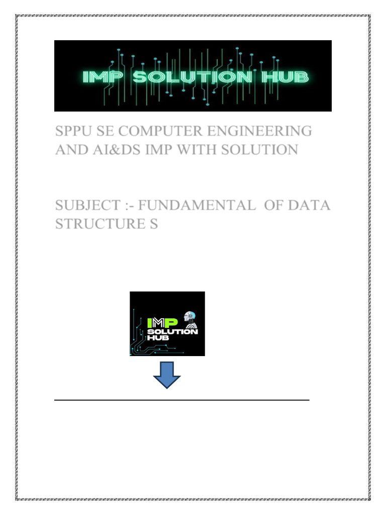 SE Comp & Ai&DS FDS Solve Questions Paper ( IMP Solution Hub) | PDF