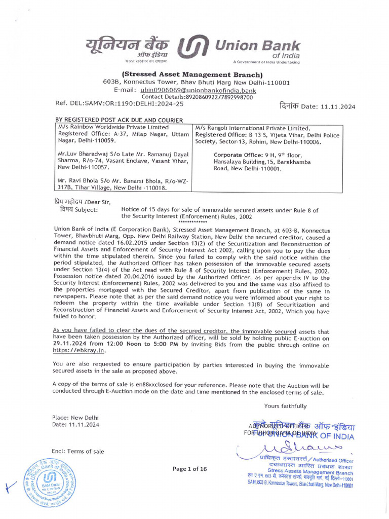 Rainbow Worldwide All Properties 29.11.2024 Auction | PDF