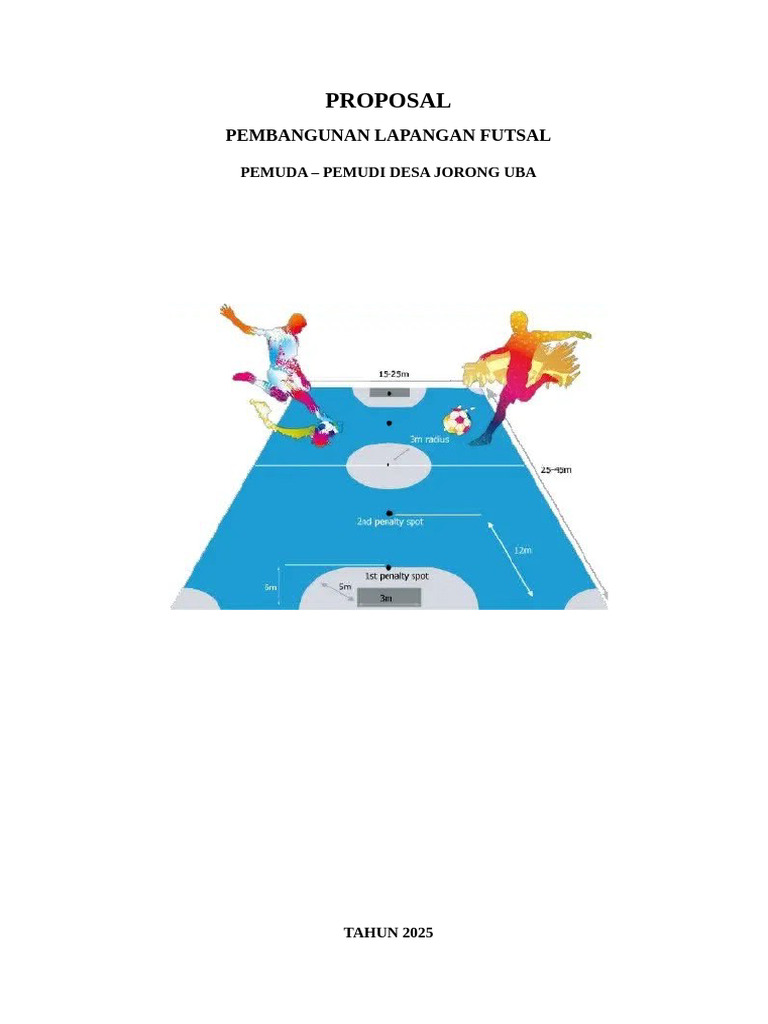 Proposal Pembangunan Lapangan Futsal | PDF