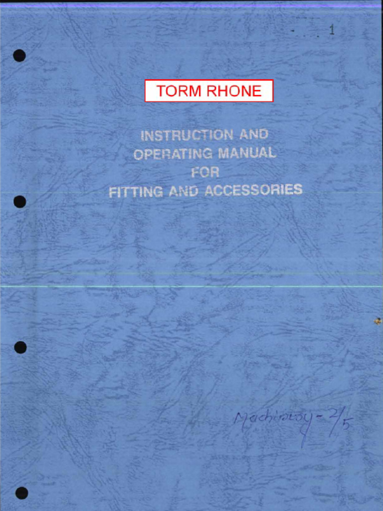 Main Engine Hyundau Man B&W 6S 46 MCC Fitting & Accessories | PDF