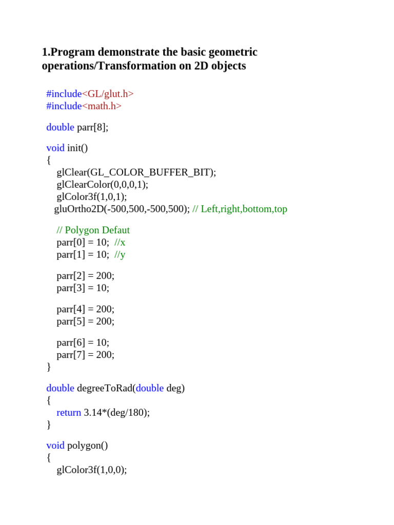 CG LAB | PDF | Vertex (Geometry) | Computer Programming