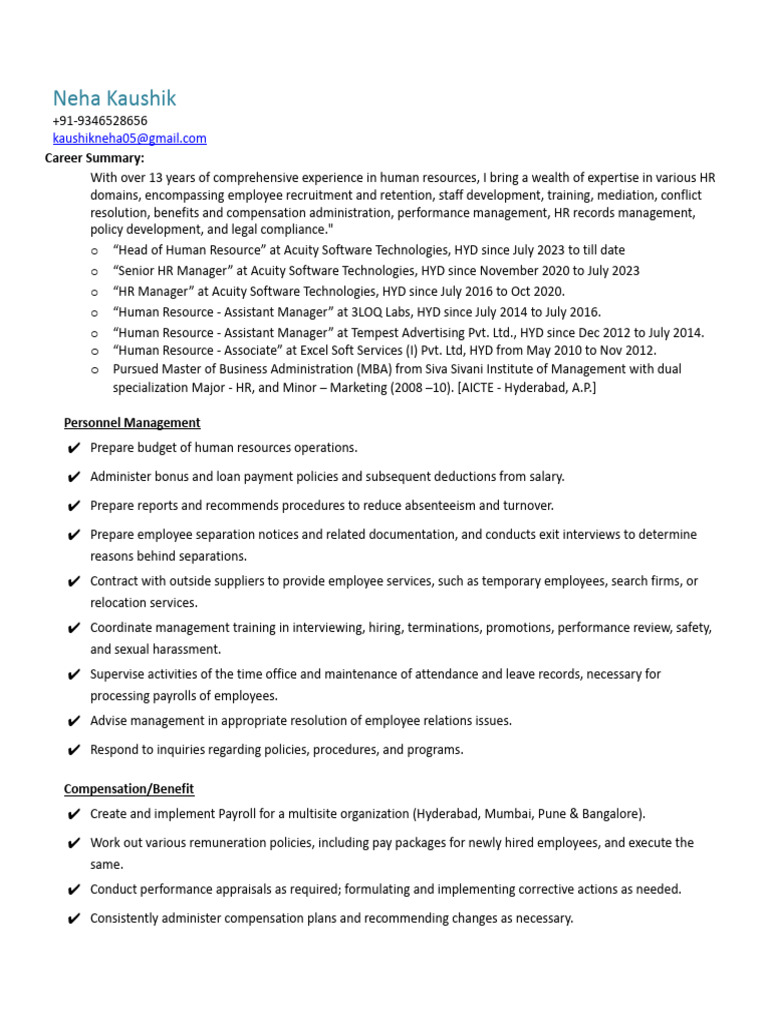 Neha Kaushik | PDF | Human Resources | Recruitment Neha Kaushik | PDF | Human Resources | Recruitment