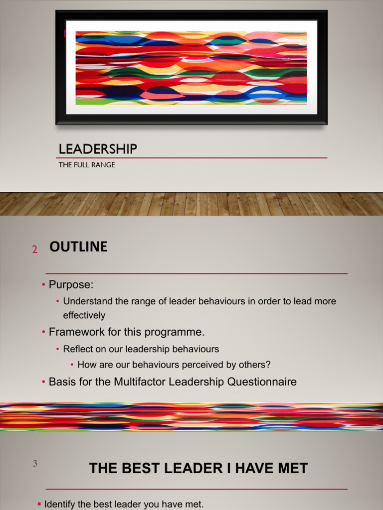 Leadership Styles and Behaviors | PDF | Transformational Leadership ...