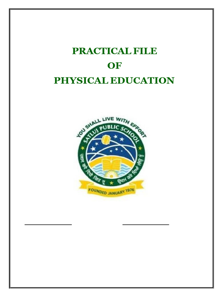 PRACTICAL FILE (INDEX)PE | PDF PRACTICAL FILE (INDEX)PE | PDF