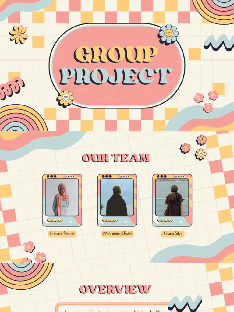 Pink Yellow Pastel Retro Group Project Presentation PDF | PDF
