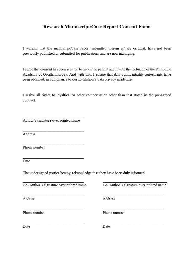 Copyright Release Form | PDF