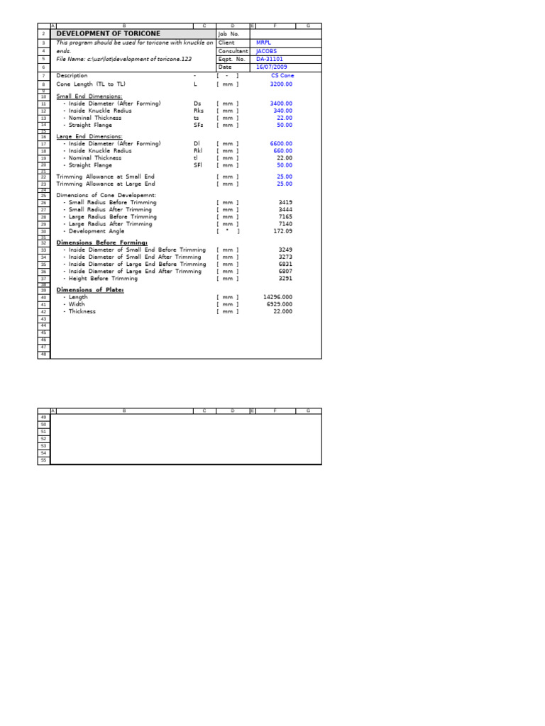 Development of Toricone | PDF | Elementary Geometry | Euclidean Geometry