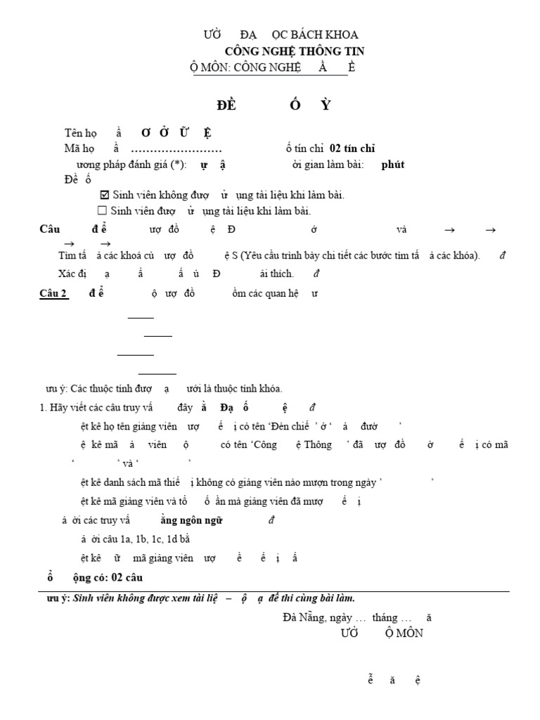 2.CSDL_2023(VDHoang) | PDF