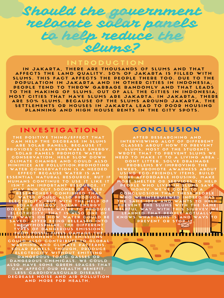 Humanities Poster | PDF | Slum | Air Pollution