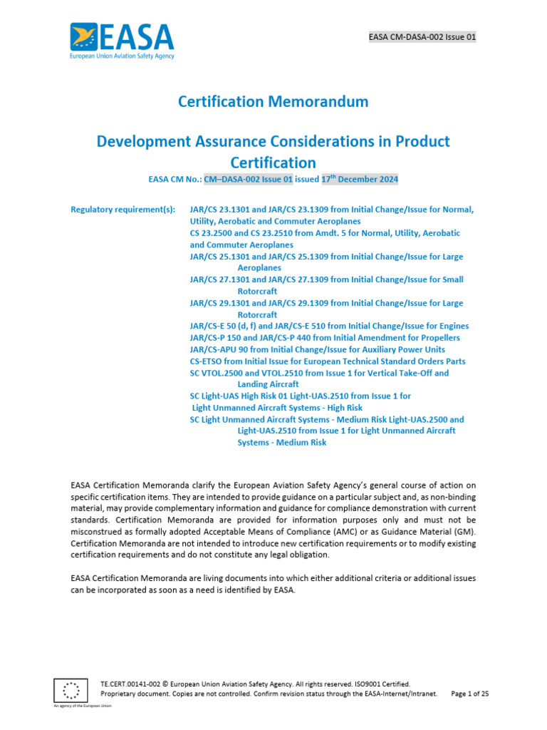 CM Dasa 002 - Issue 1 - Final | PDF | Iso 9000 | Aviation