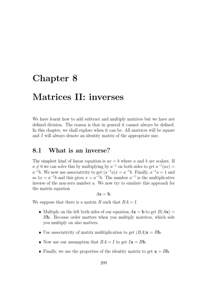 chap8new | PDF | Matrix (Mathematics) | Determinant