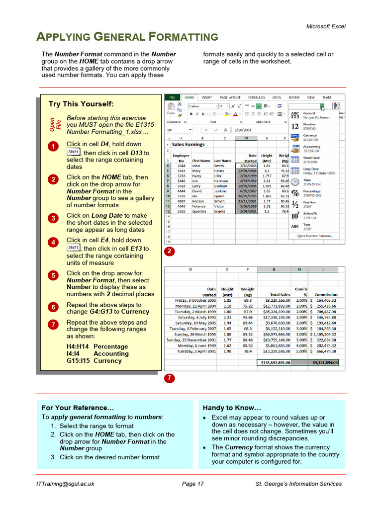 Excel Fundamentals Manual 拆分21 | PDF | Microsoft Excel | Computing