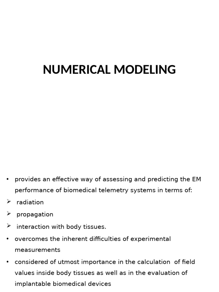 NUMERICAL MODELING | PDF | Ct Scan | Magnetic Resonance Imaging