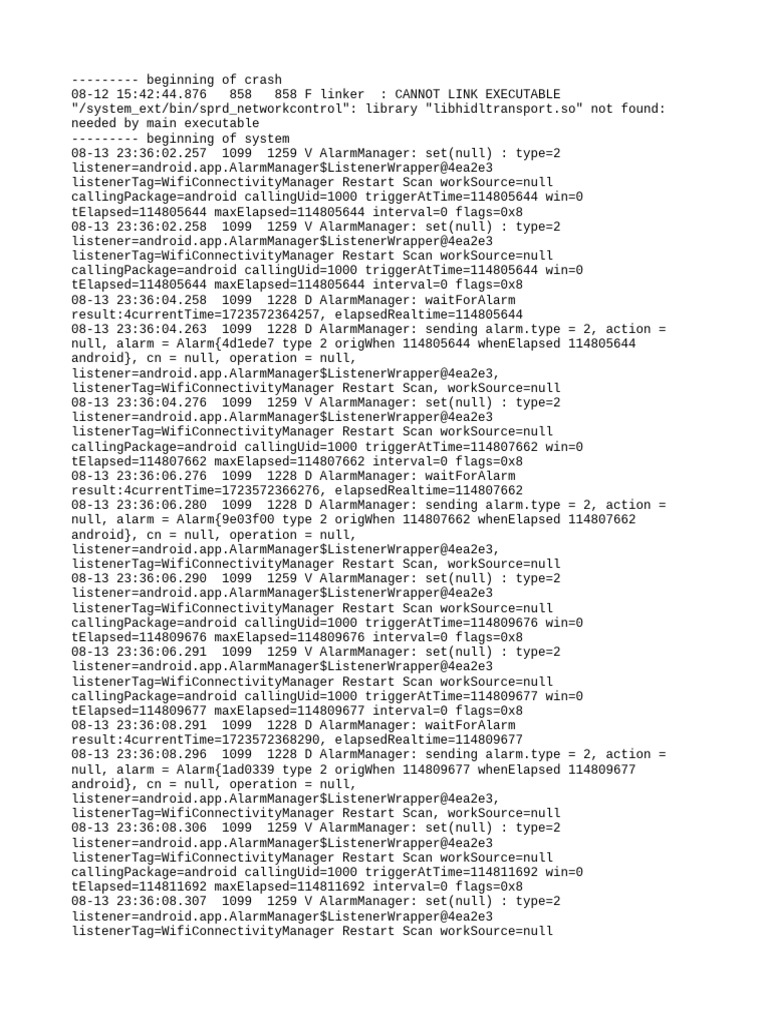Standby Android Log 2024 0814 000746 | PDF | Android (Operating System) | Smart Devices