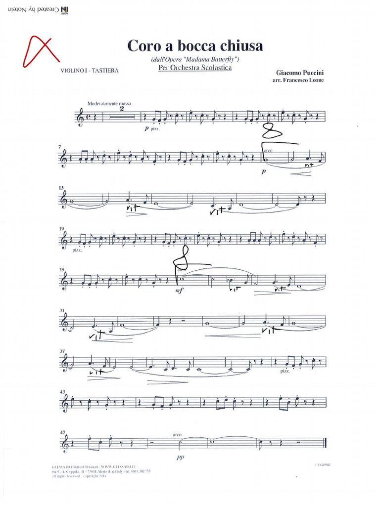 Coro A Bocca Chiusa Puccini | PDF