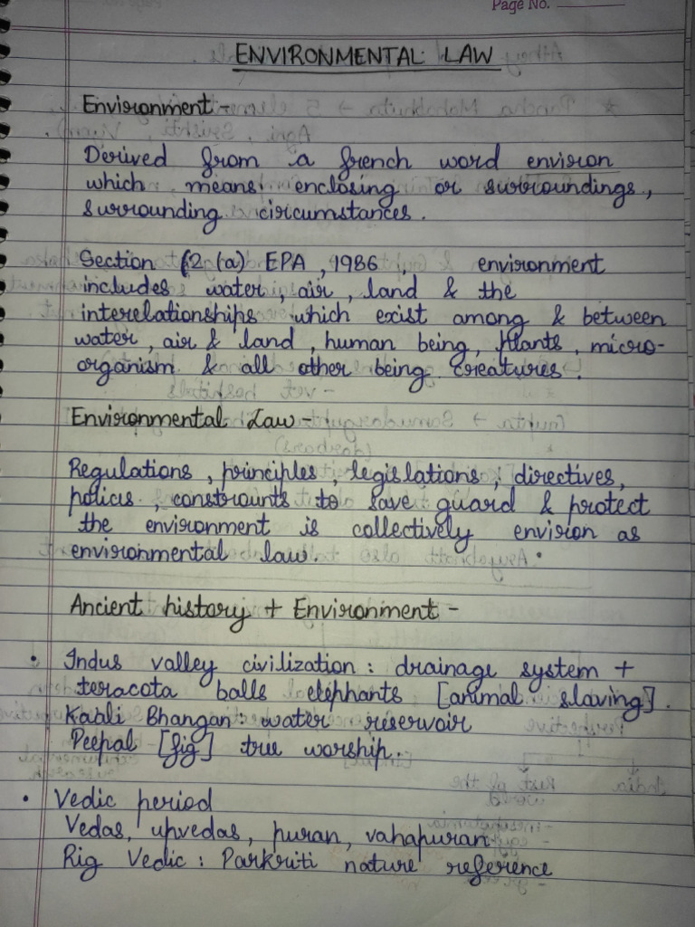 Environment Notes | PDF