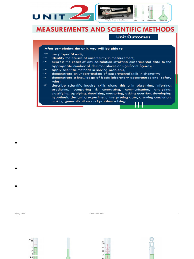 Chemistry Measurement Units Explained | PDF | Significant Figures ...