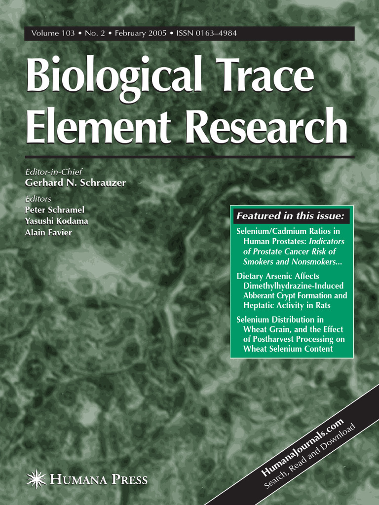 Biological Trace Element Research | PDF | Insulin Resistance | Diabetes