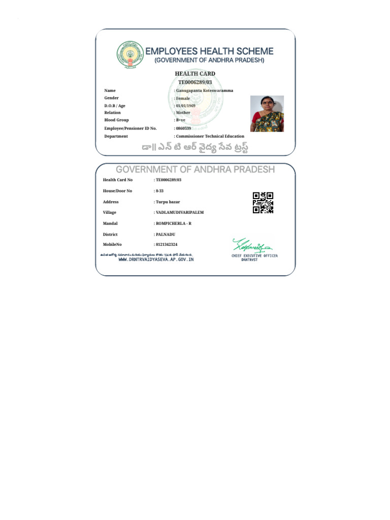 Employees Health Scheme | PDF