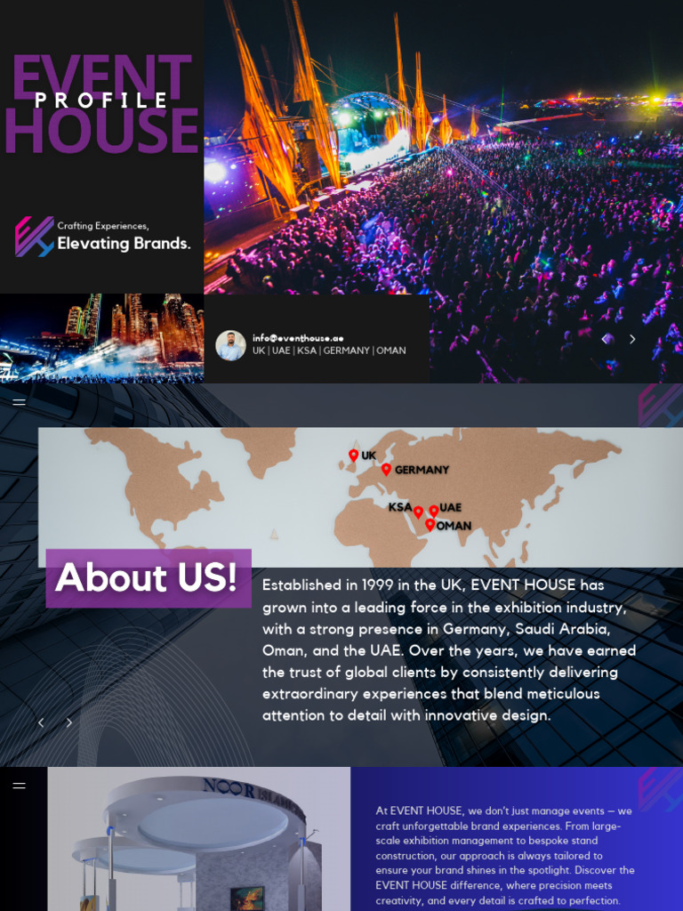 Event House Profile Presentation | PDF | Brand