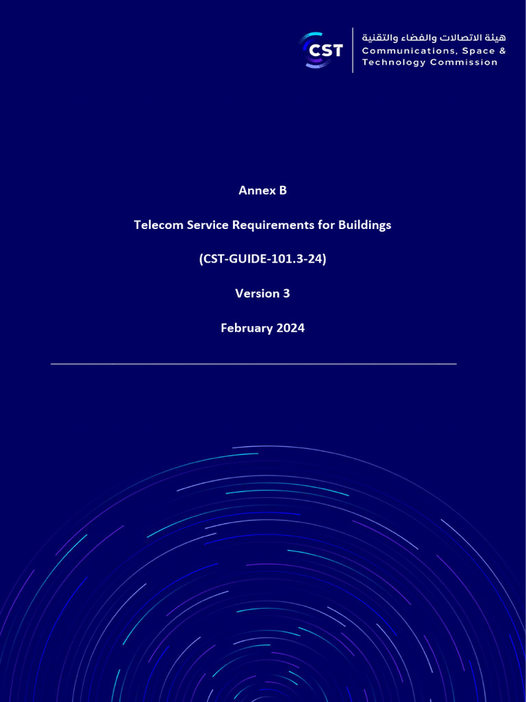 Annex B Telecom Service Requirements For Buildings (CST-GUIDE-101.3-24 ...