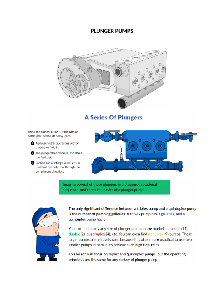Plunger Pumps | PDF